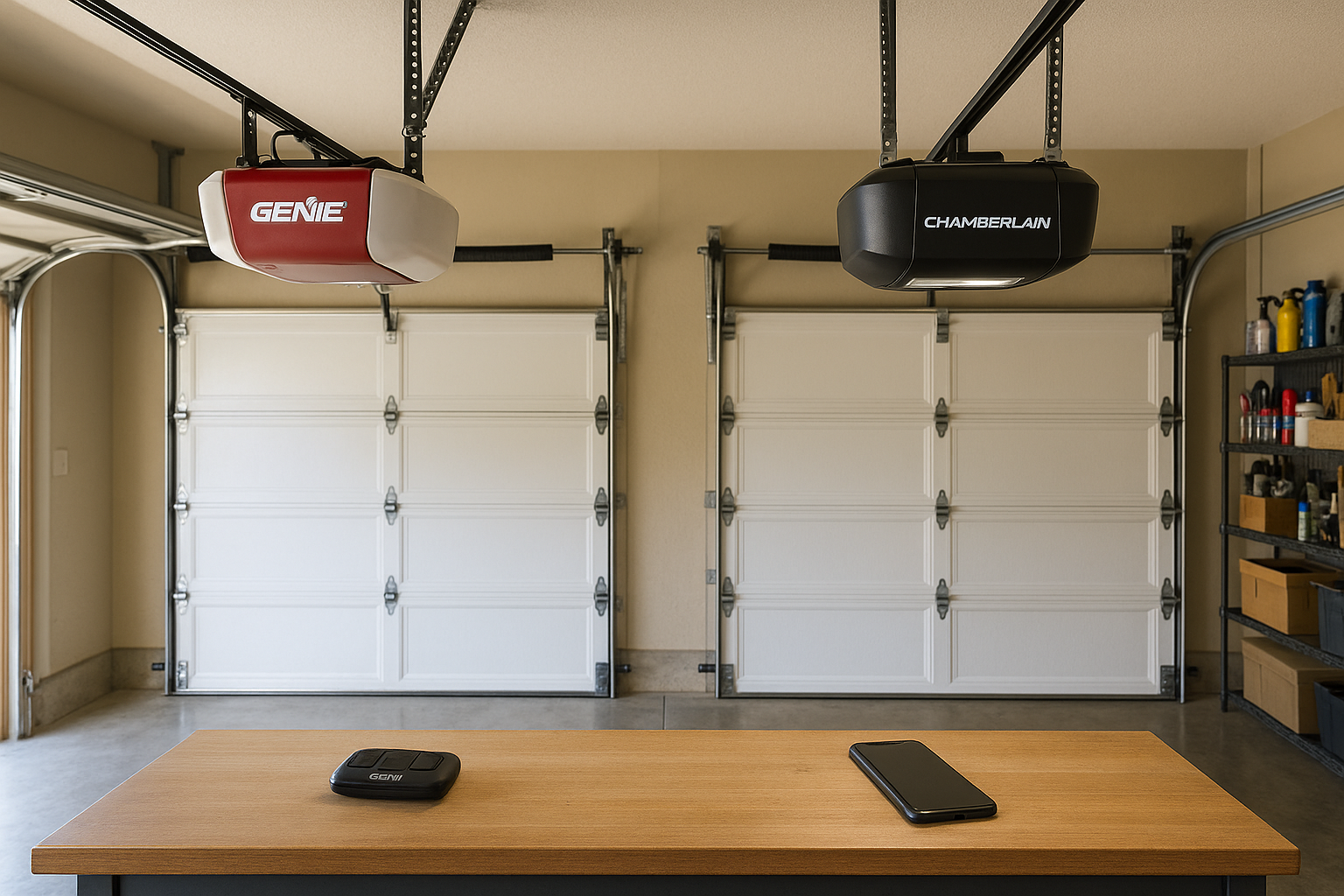 Genie vs. Chamberlain Garage Door Openers: Choosing the Right Garage ...