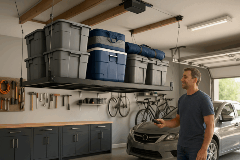 9 Best Motorized Overhead Garage Storage Lifts: Reclaim Your Garage ...